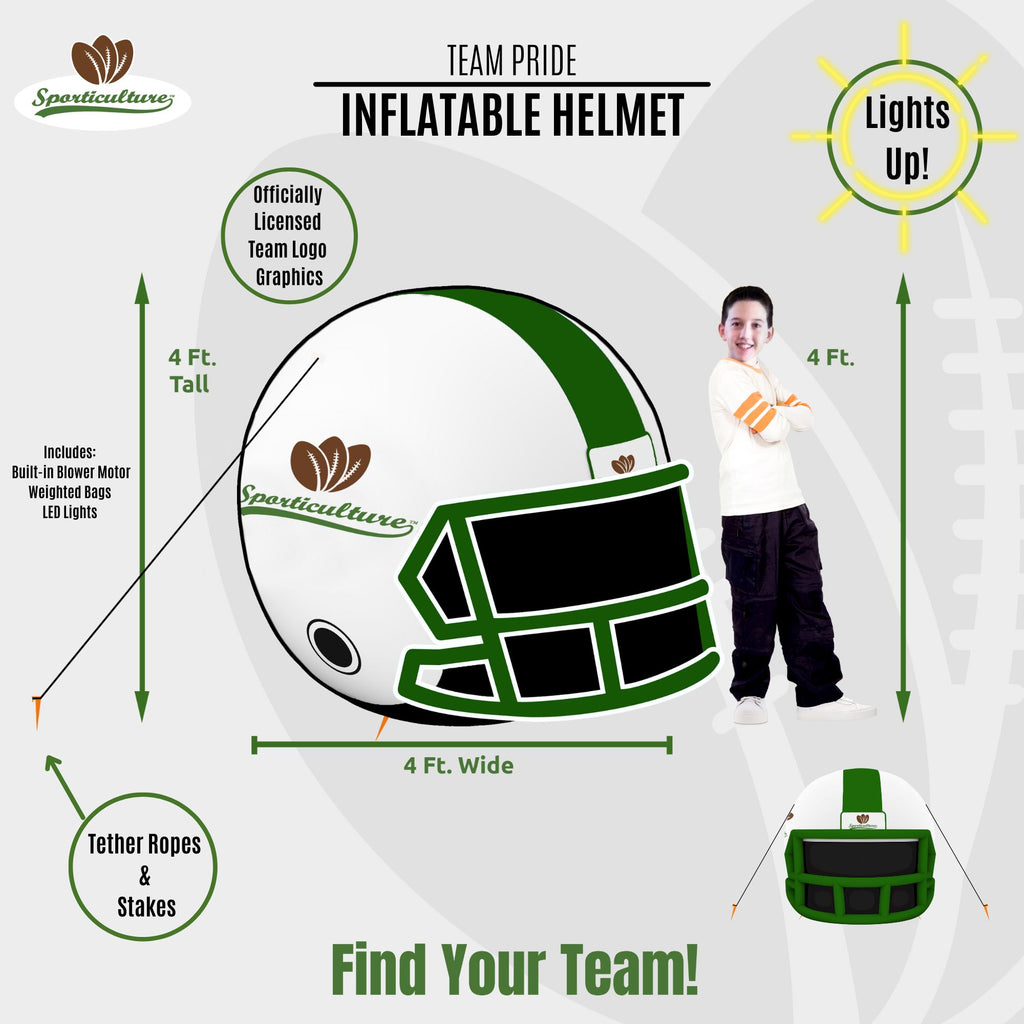 Chicago BearsInflatable Helmet - For The Deep Rooted Fan! – Sporticulture