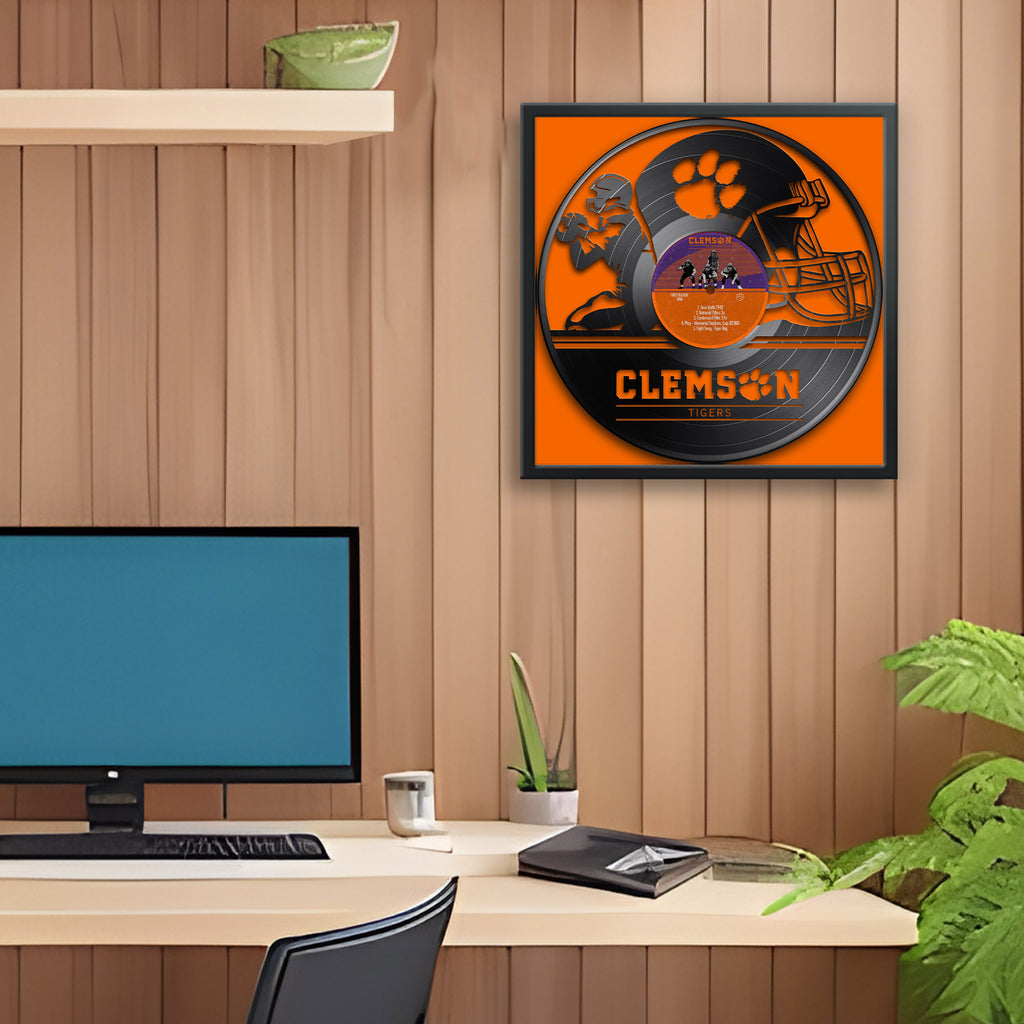 Clemson TigersVinyl Record Football Print - For The Deep Rooted Fan ...