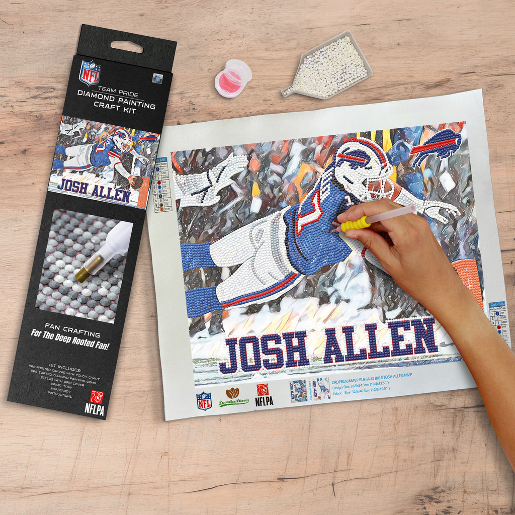 Buffalo BillsJosh Allen MVP Diamond Painting Craft Kit - For The Deep ...