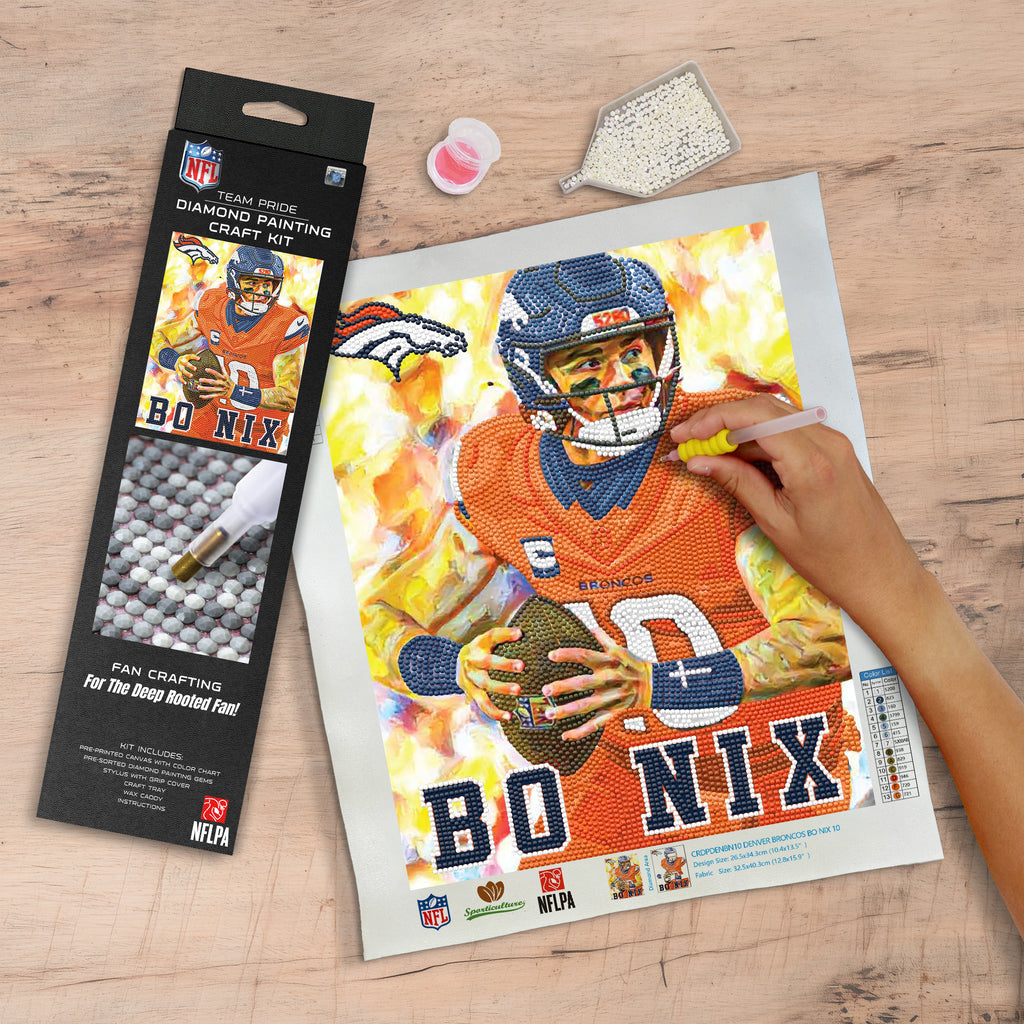 Denver BroncosBo Nix Diamond Painting Craft Kit - For The Deep Rooted ...