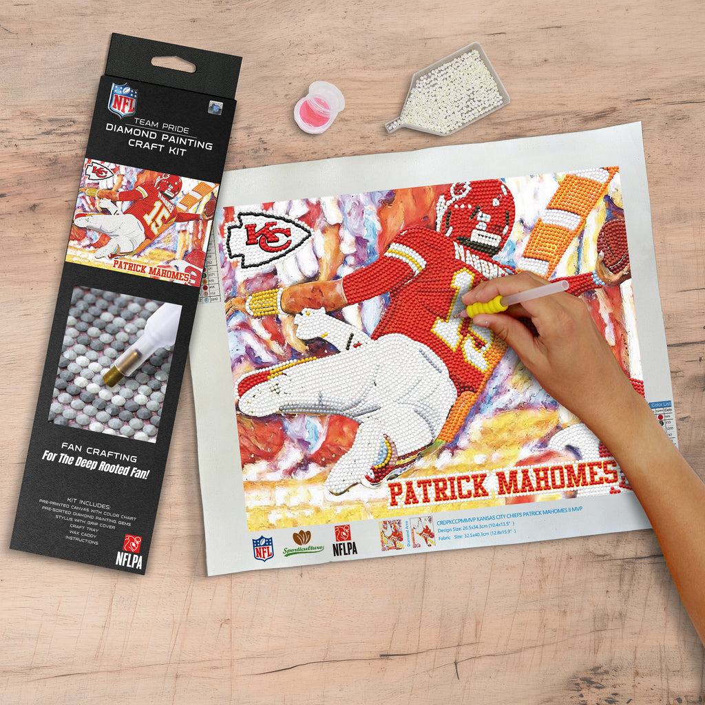 Kansas City ChiefsPatrick Mahomes MVP Diamond Painting Craft Kit - For ...