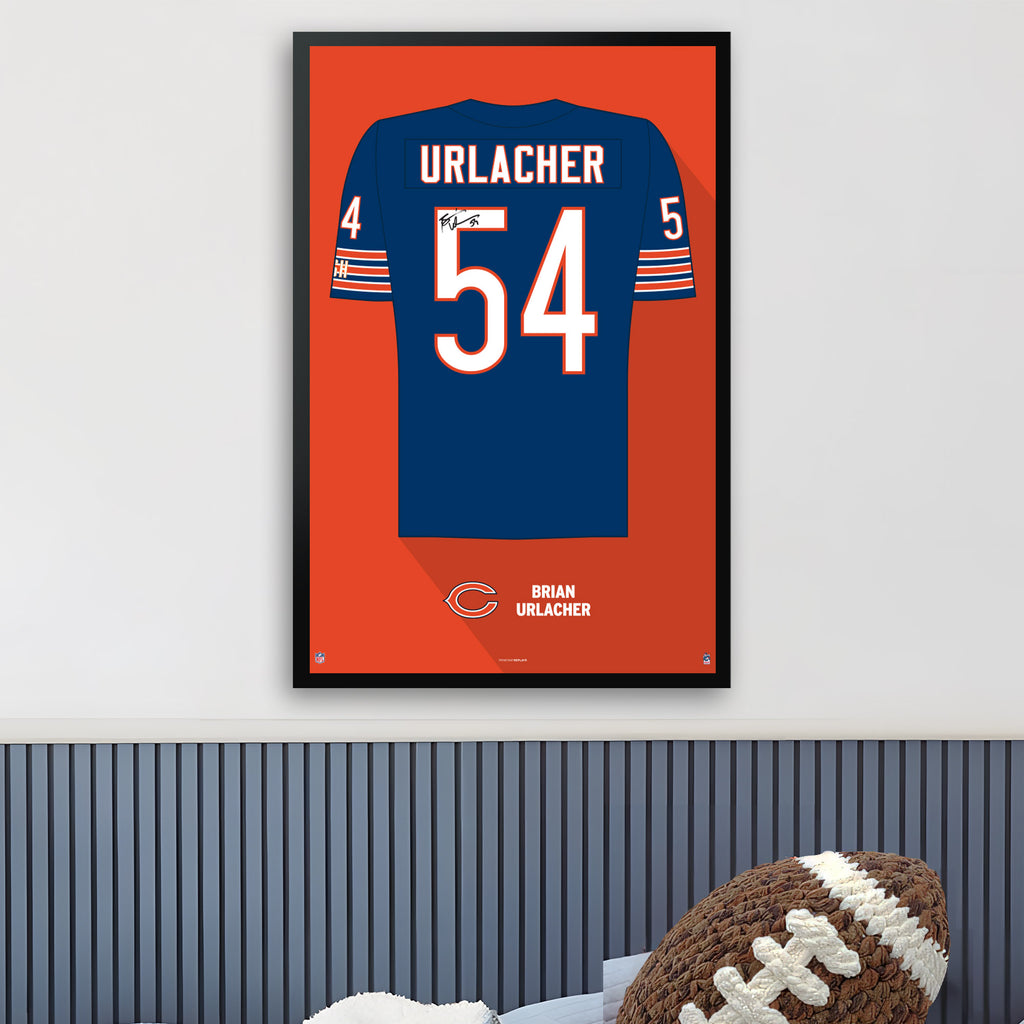 Chicago BearsBrian Urlacher Jersey Print - For The Deep Rooted Fan ...