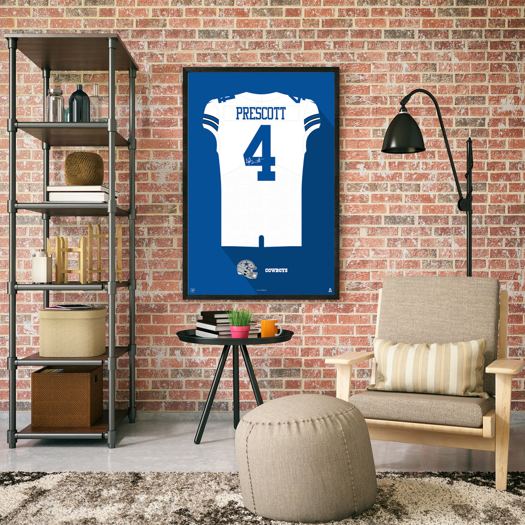 Dallas CowboysDak Prescott Jersey Print - For The Deep Rooted Fan ...