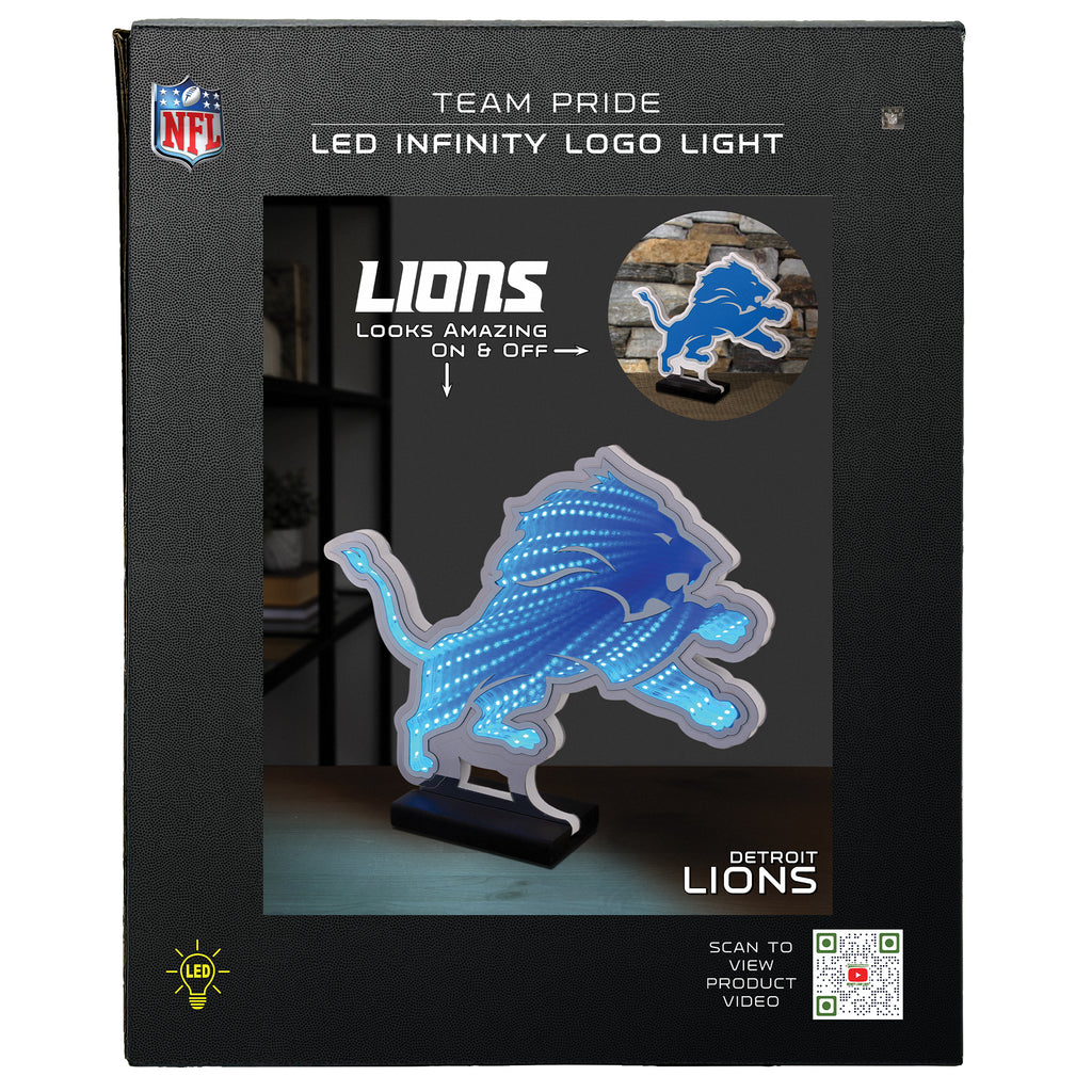 Detroit LionsLED Infinity Logo Light - For The Deep Rooted Fan ...