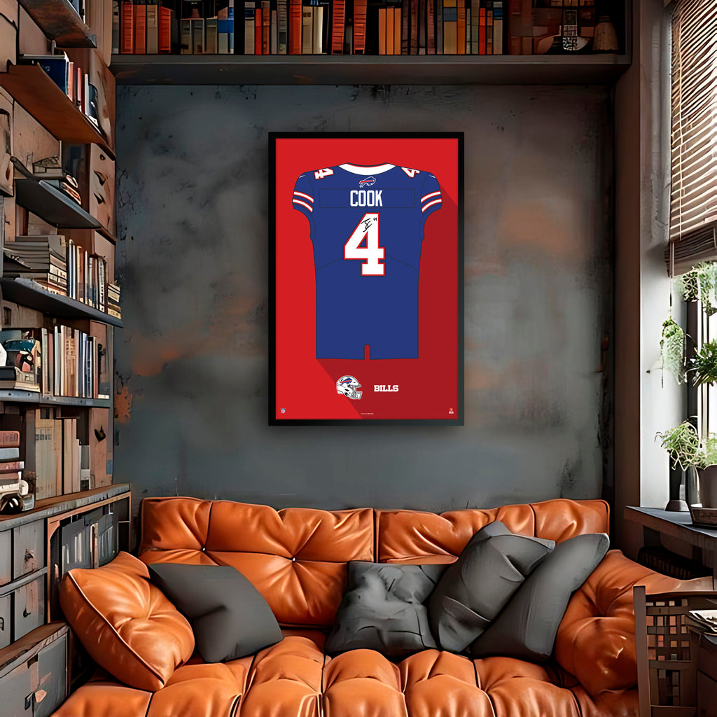 Buffalo BillsJames Cook Jersey Print - For The Deep Rooted Fan ...