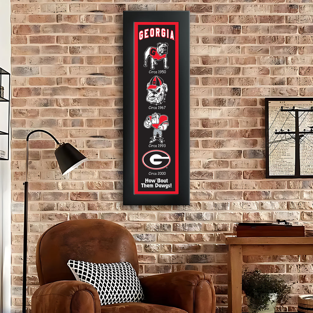 Georgia BulldogsLogo Heritage Print - For The Deep Rooted Fan ...
