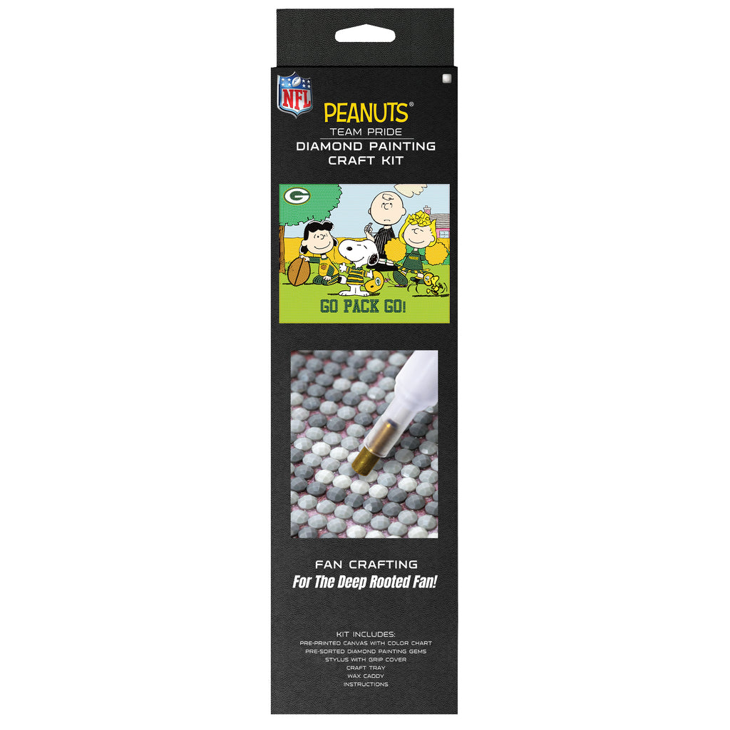 Green Bay Packers Peanuts®Diamond Painting Craft Kit - For The Deep ...
