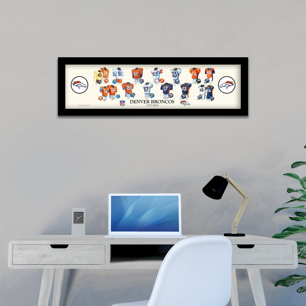Denver BroncosUniform Heritage Horizontal Print - For The Deep Rooted ...