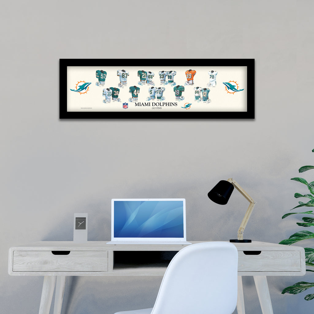 Miami DolphinsUniform Heritage Horizontal Print - For The Deep Rooted ...