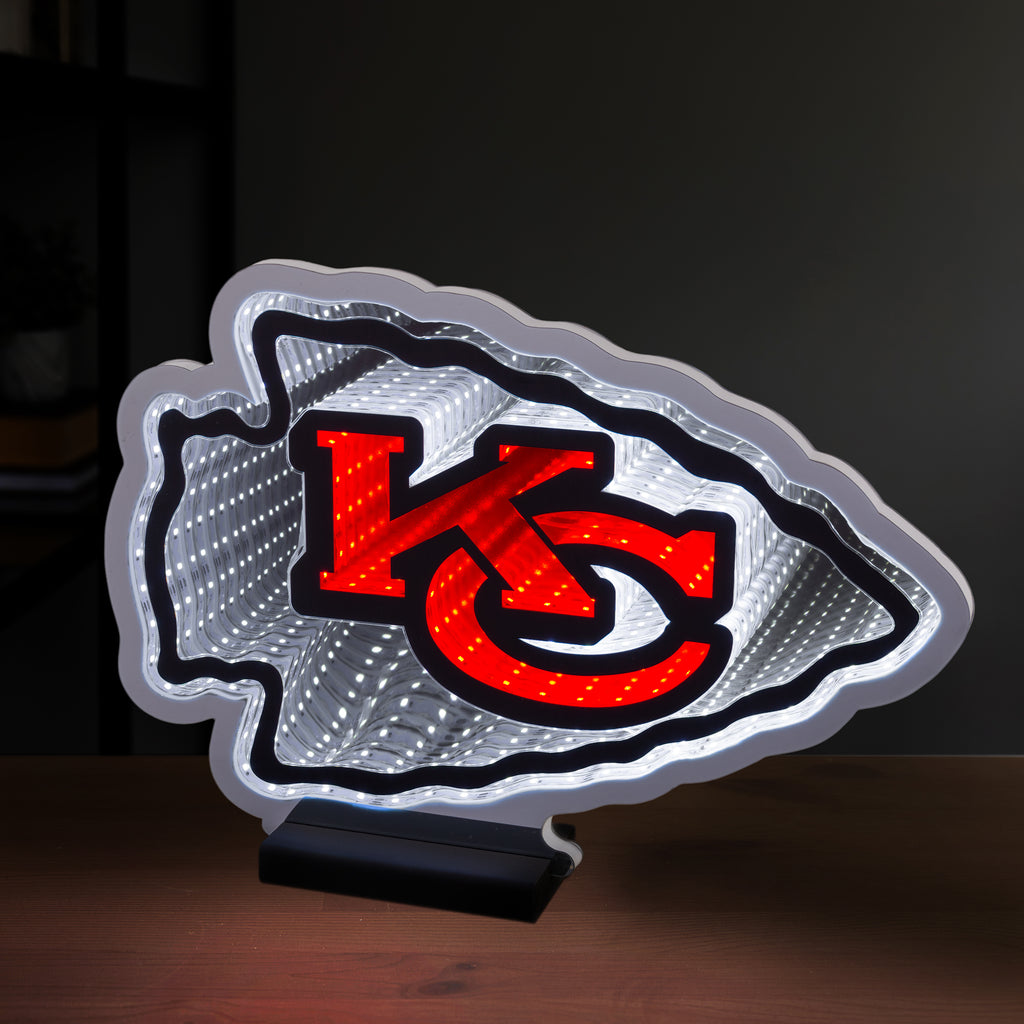 Kansas City ChiefsLED Infinity Logo Light - For The Deep Rooted Fan ...