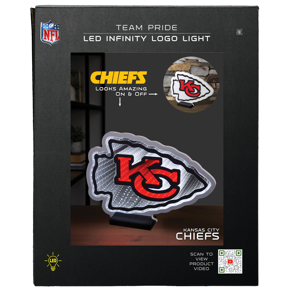 Kansas City ChiefsLED Infinity Logo Light - For The Deep Rooted Fan ...