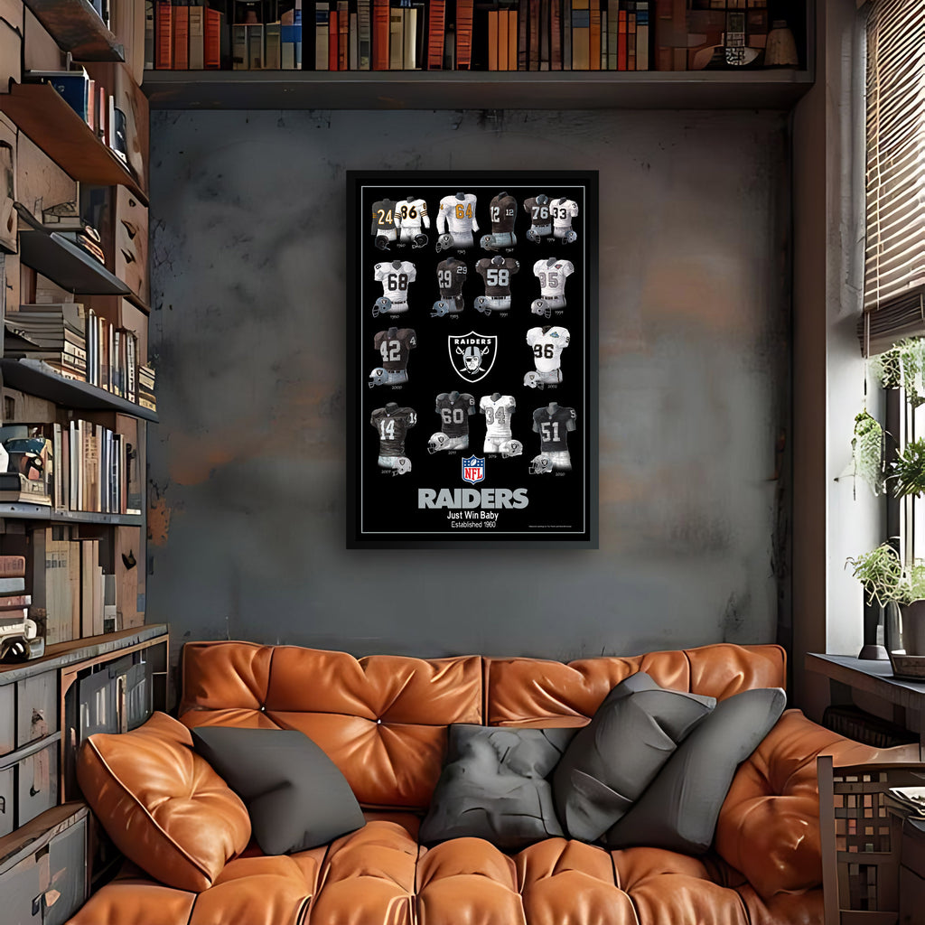 Las Vegas RaidersUniform Heritage Vertical Print - For The Deep Rooted ...