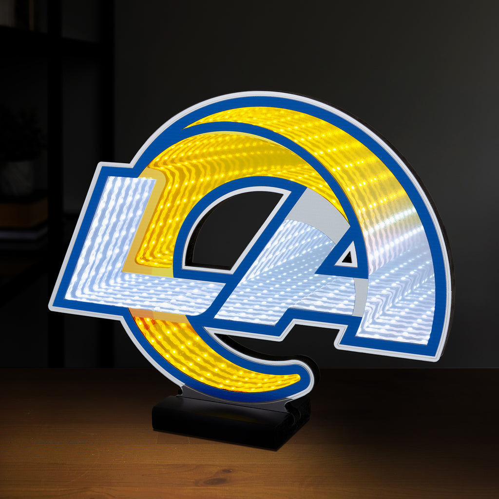 Los Angeles RamsLED Infinity Logo Light - For The Deep Rooted Fan ...