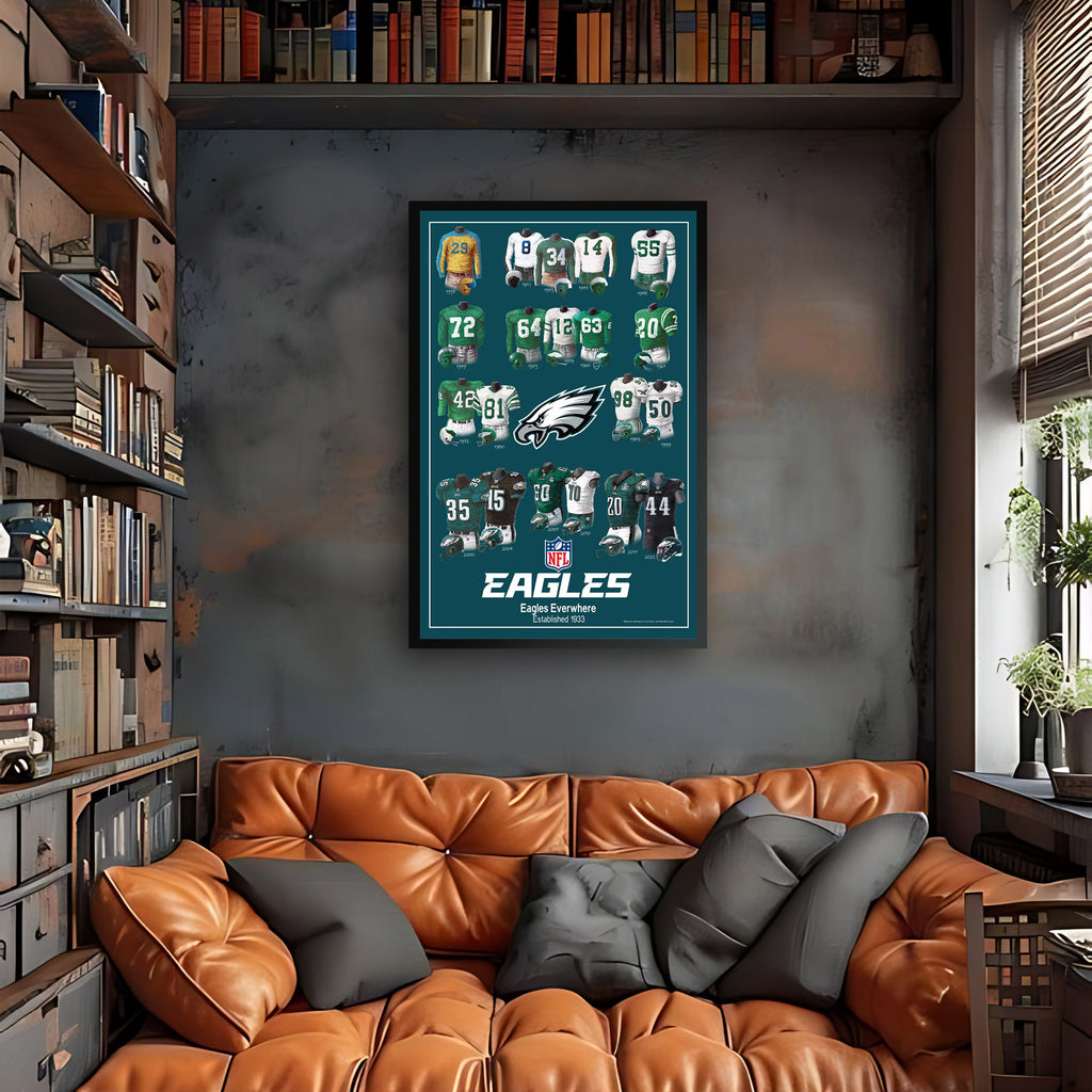 Philadelphia EaglesUniform Heritage Vertical Print - For The Deep ...