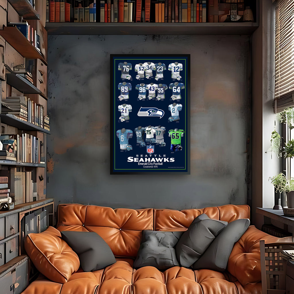 Seattle SeahawksUniform Heritage Vertical Print - For The Deep Rooted ...