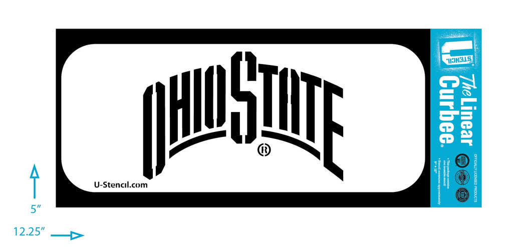 Ohio State Buckeyes Curbee Linear Stencil Wordmark Primary - For The ...