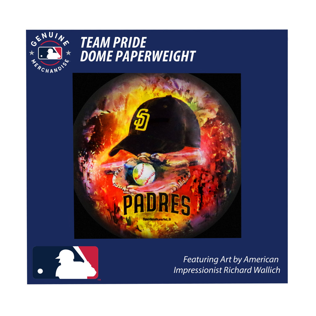San Diego Padres Glass Dome Paperweight - For The Deep Rooted Fan ...