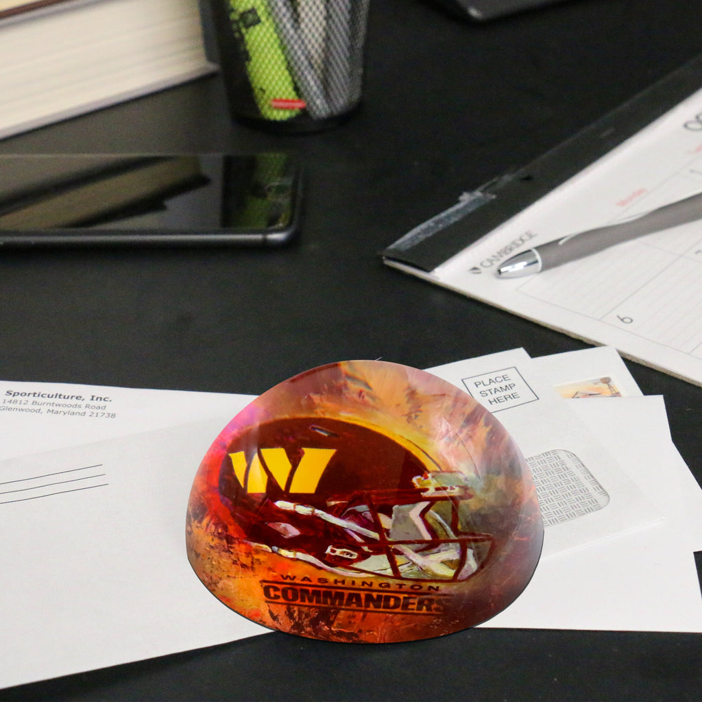 Washington Commanders Glass Dome Paperweight - For The Deep Rooted Fan ...
